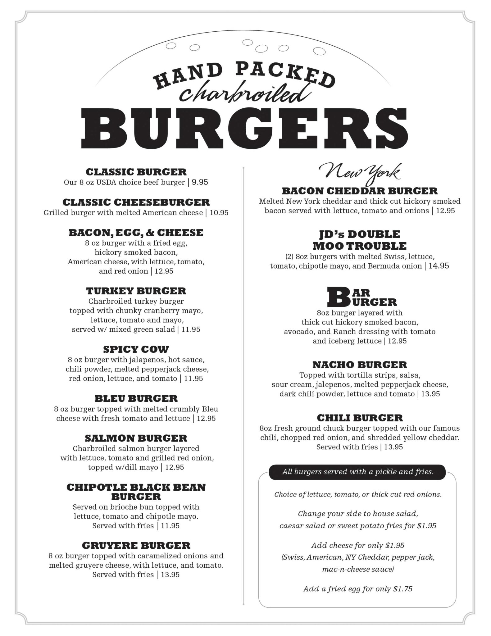 JD’s Pub Menu Best Burgers, Wings, Salads, and more